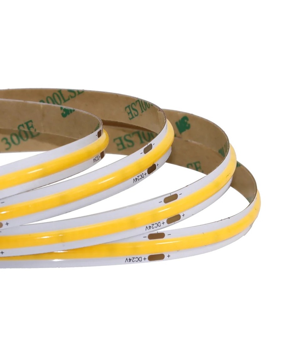 10m 12W/m COB-LED-strip RA95 - 24V DC, IP20, 480 LED per meter, COB LED