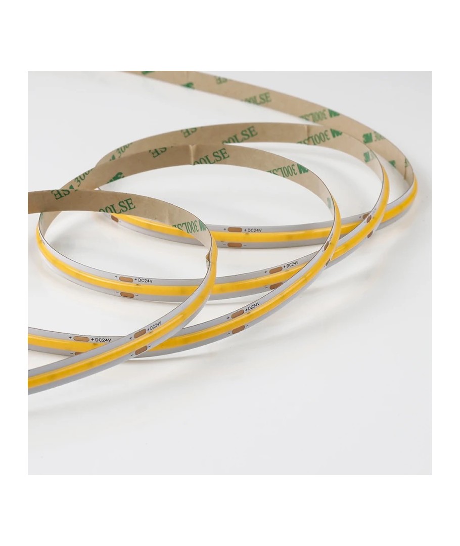 10m 12W/m COB-LED-strip RA95 - 24V DC, IP20, 480 LED per meter, COB LED