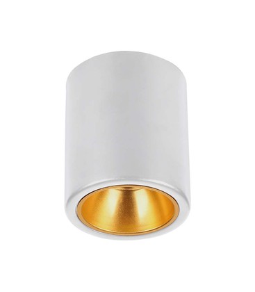 Ytmonterad GU10 Lampa - Rund, Vit