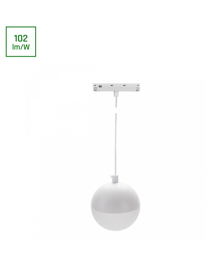 SHIFT Basic - Globe P, Kula Lampa, Nedpendlad, 90mm, 10W, 2700K, Vit