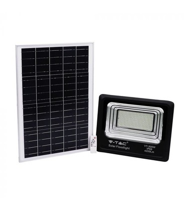 50W Solcellsstrålkastare LED - IP65, Svart, arbetslampa, inkl. solcell ...